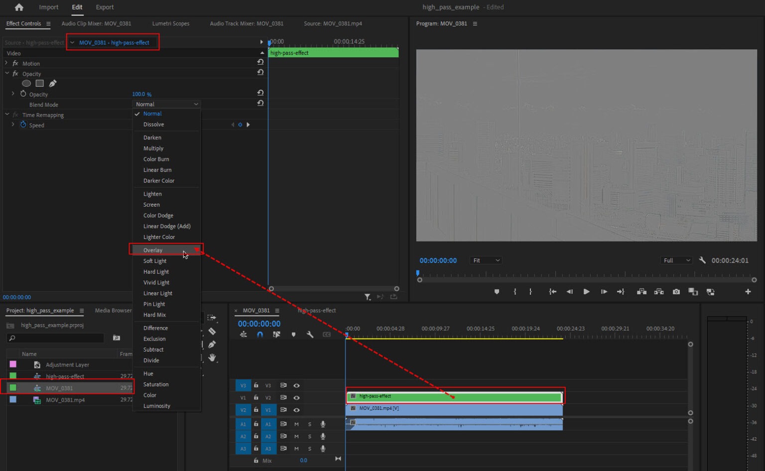 8. High pass filter effect – 초보자를 위한 Premiere Pro - Yolo Yuki